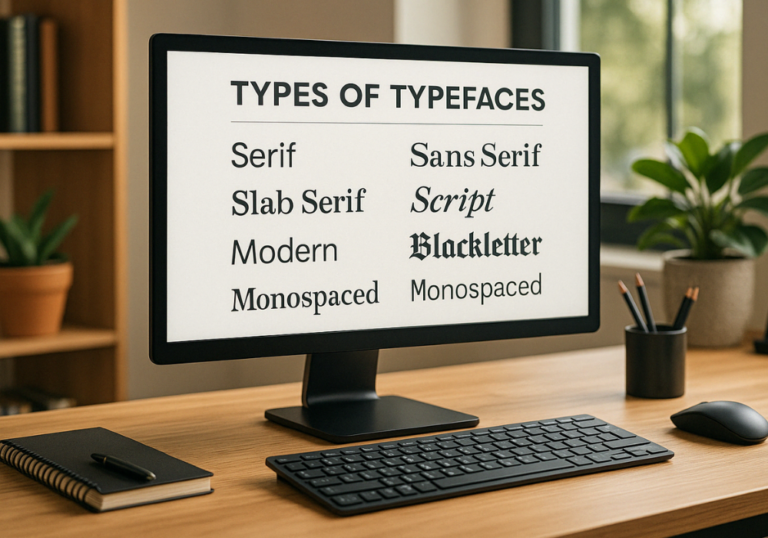 Tipos de tipografías: elige la fuente ideal